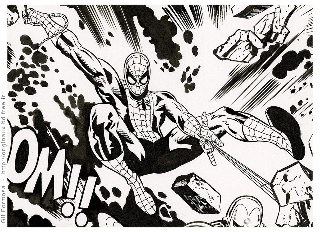 En vente - SUPER HEROS par Formosa Gil - Planche originale