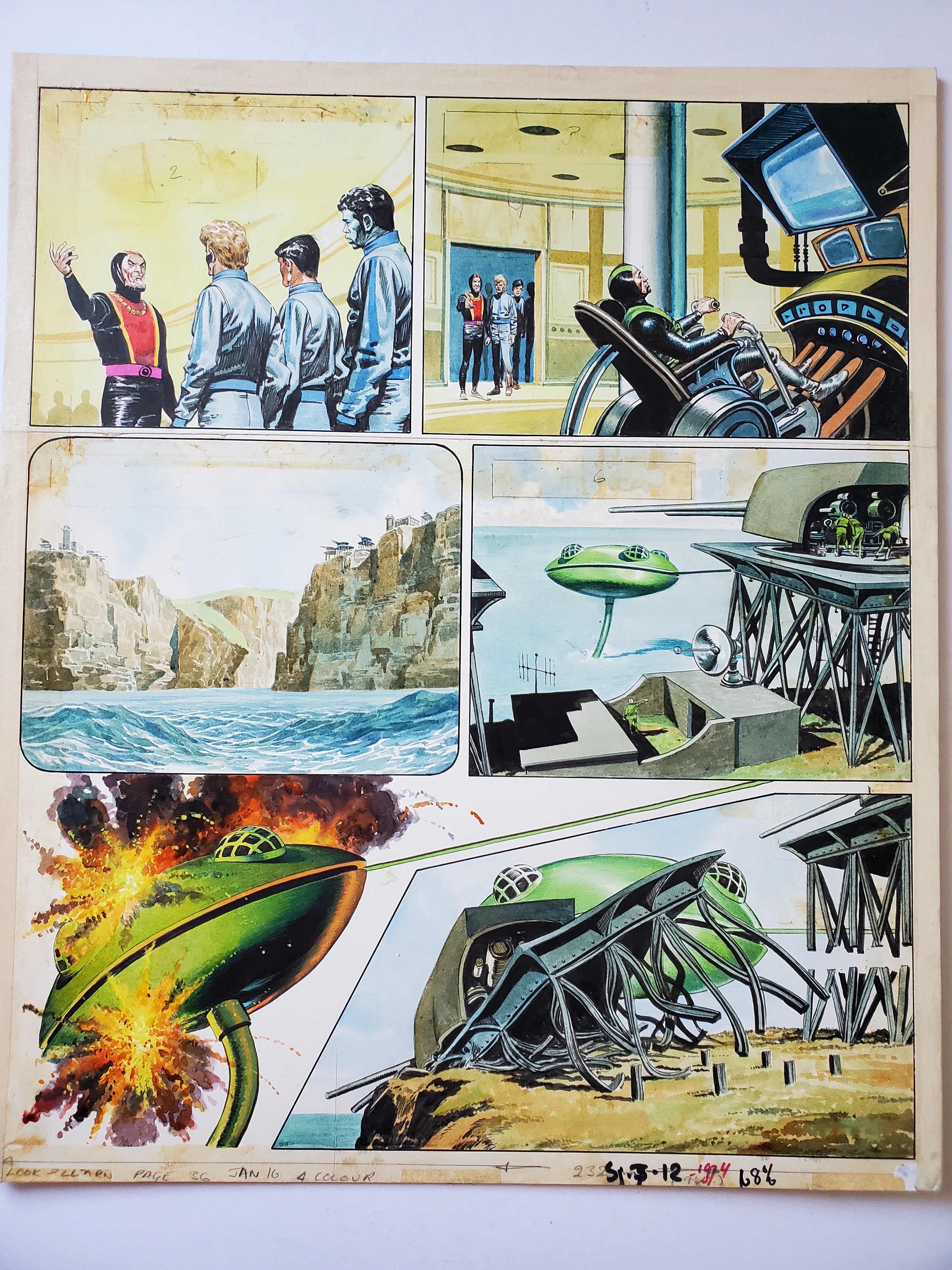 Don Lawrence, L'EMPRIRE DE TRIGAN couleur directe - Planche originale