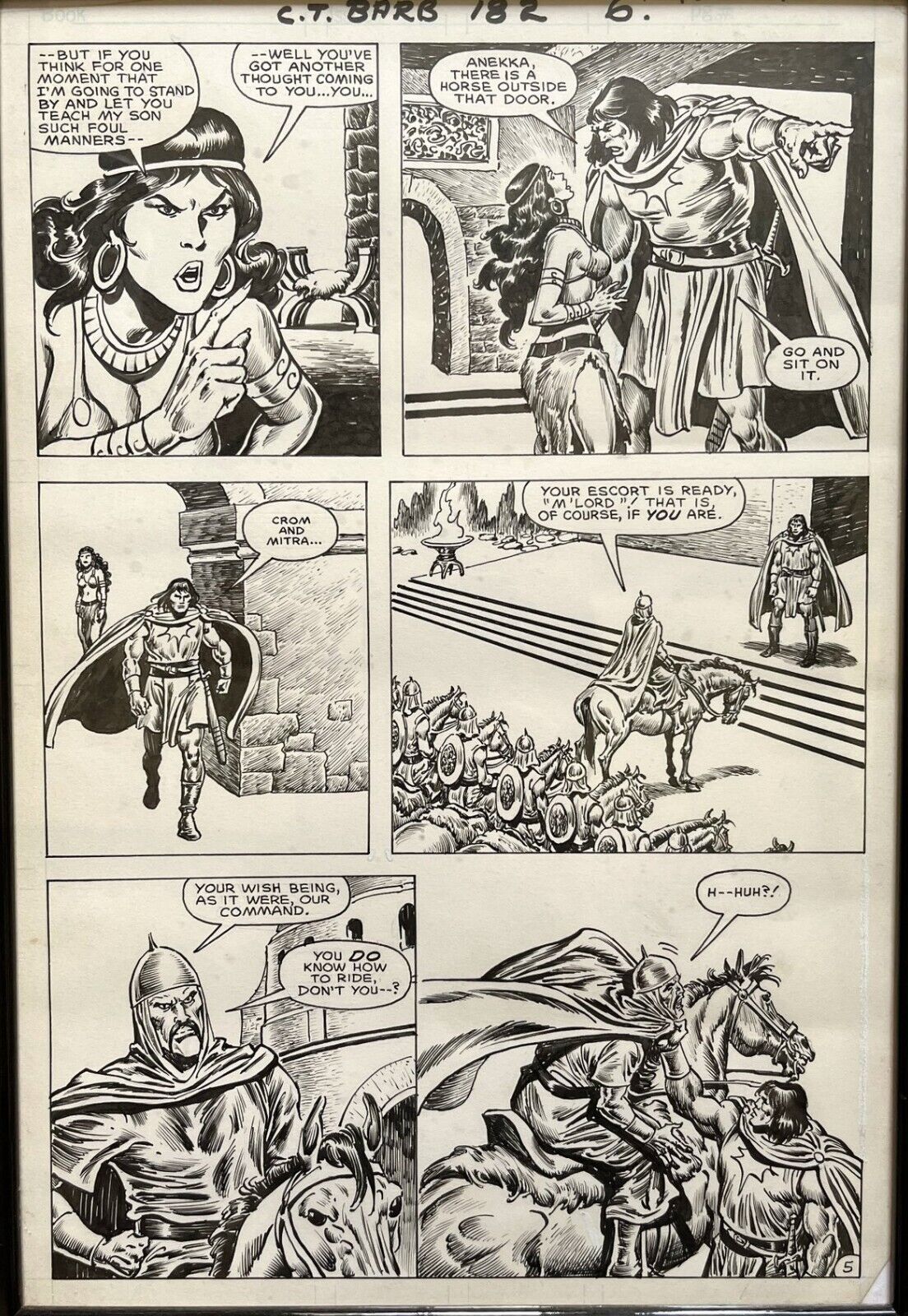 John Buscema, Ernie Chan, Conan The Barbarian #182 page 6 par John ...