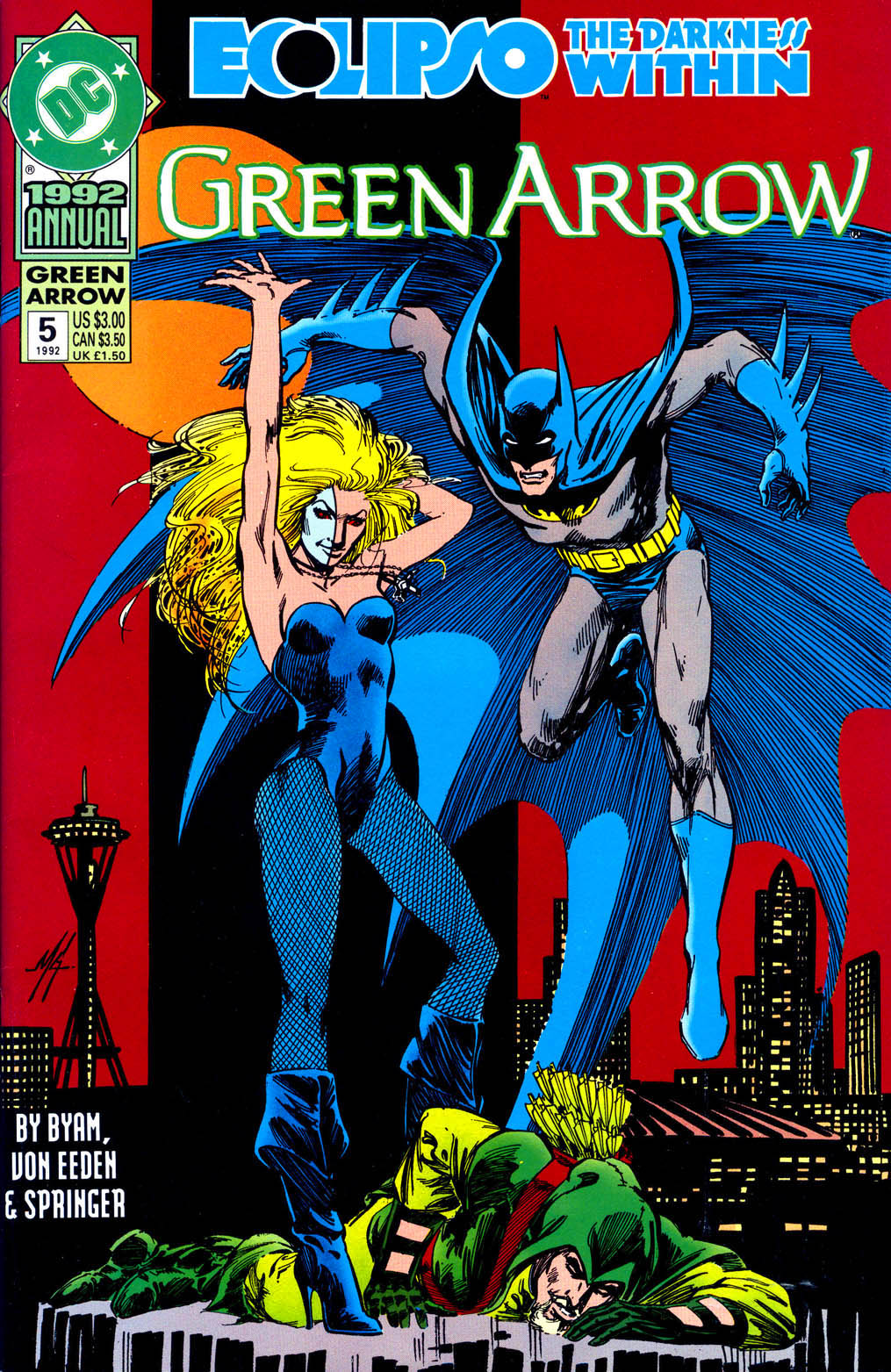 Mike Grell, Green Arrow Annual Vol. 2 #5 Cover Color Colour Guide ...