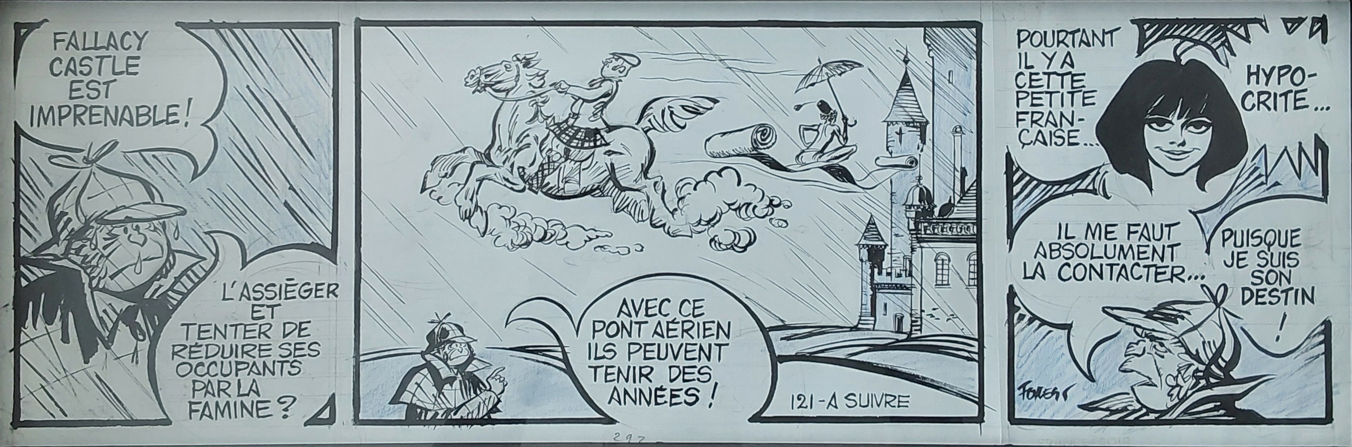 Jean-Claude Forest, Le destin d'Hypocrite - Planche originale