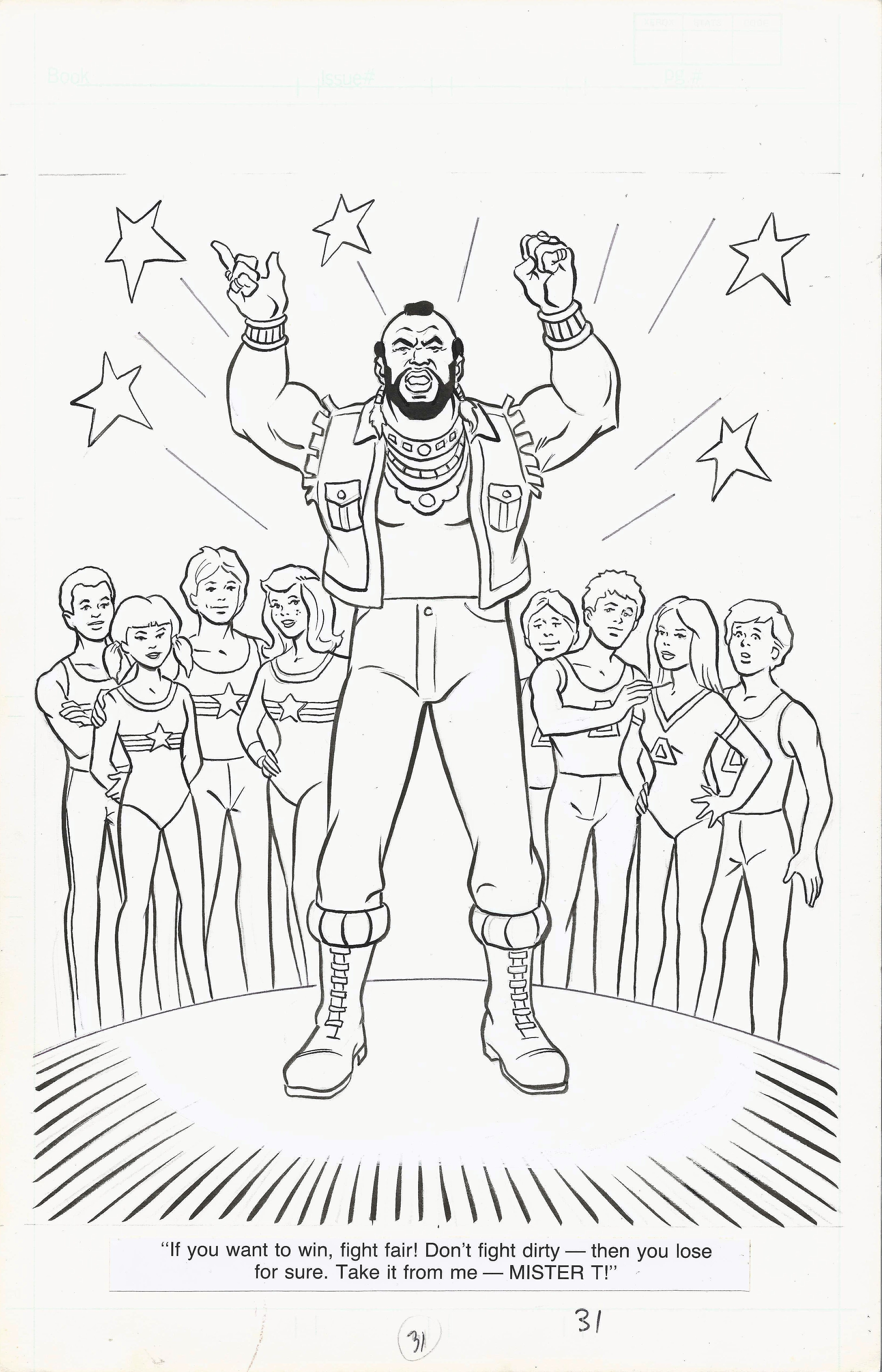 Jim Mooney, Stan Goldberg, Denise Yuspeh, Mr. T Fight Fair | Marvel ...
