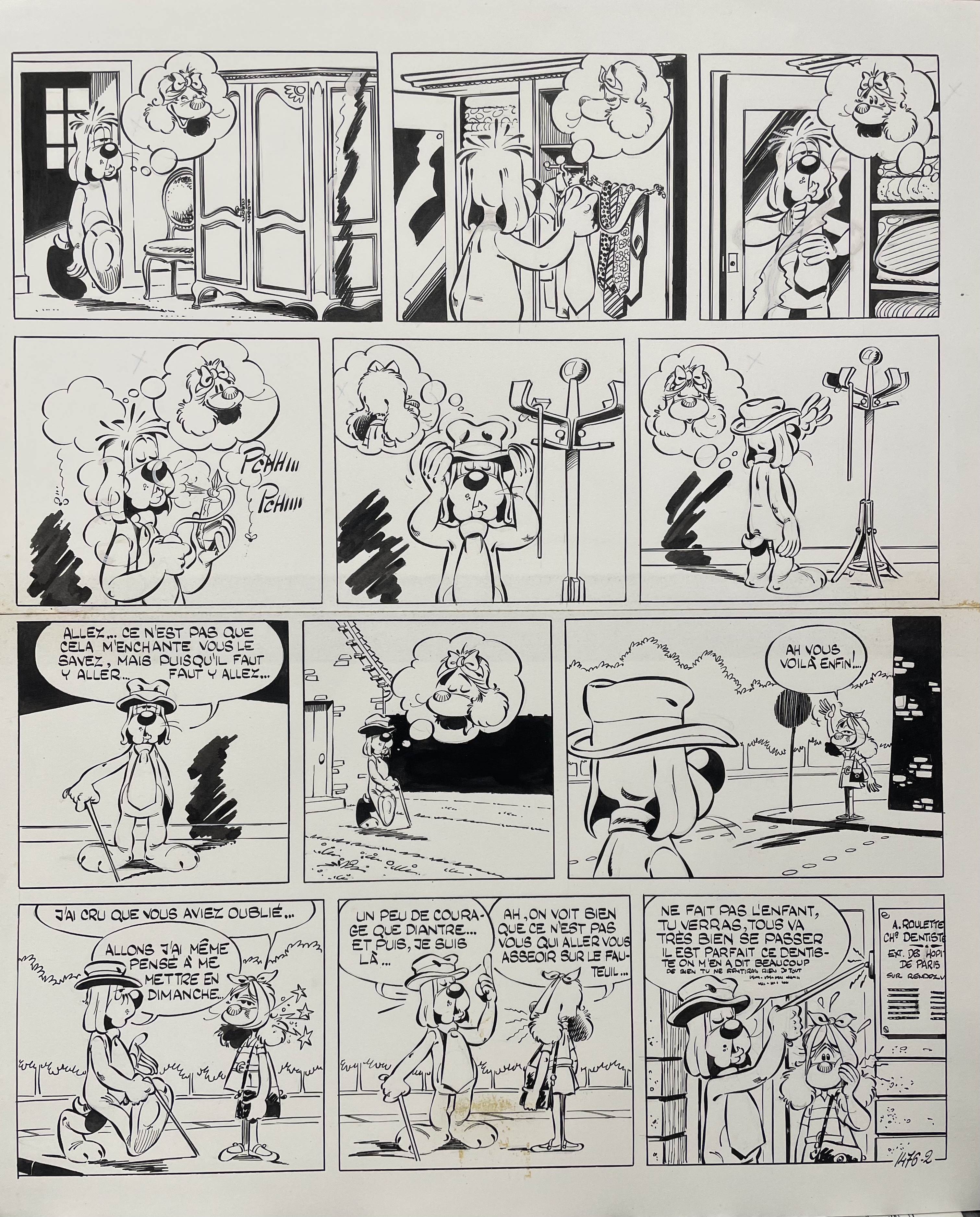 En vente - Gai-Luron par Henri Dufranne, Gotlib - Planche originale