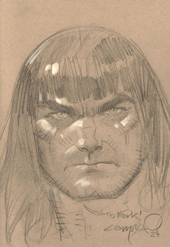 Conan Portrait par Cary Nord - Dédicace