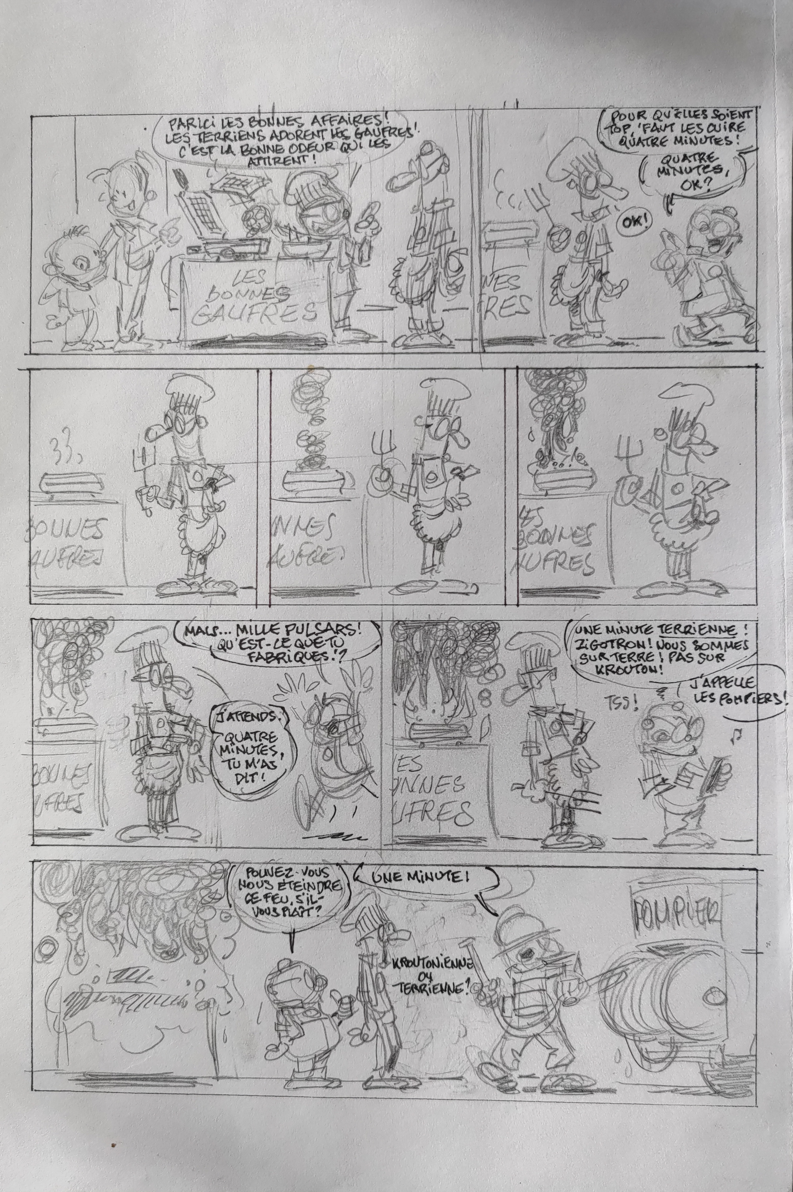 Janry, Story-board original Grott&Brott 2 - Œuvre originale