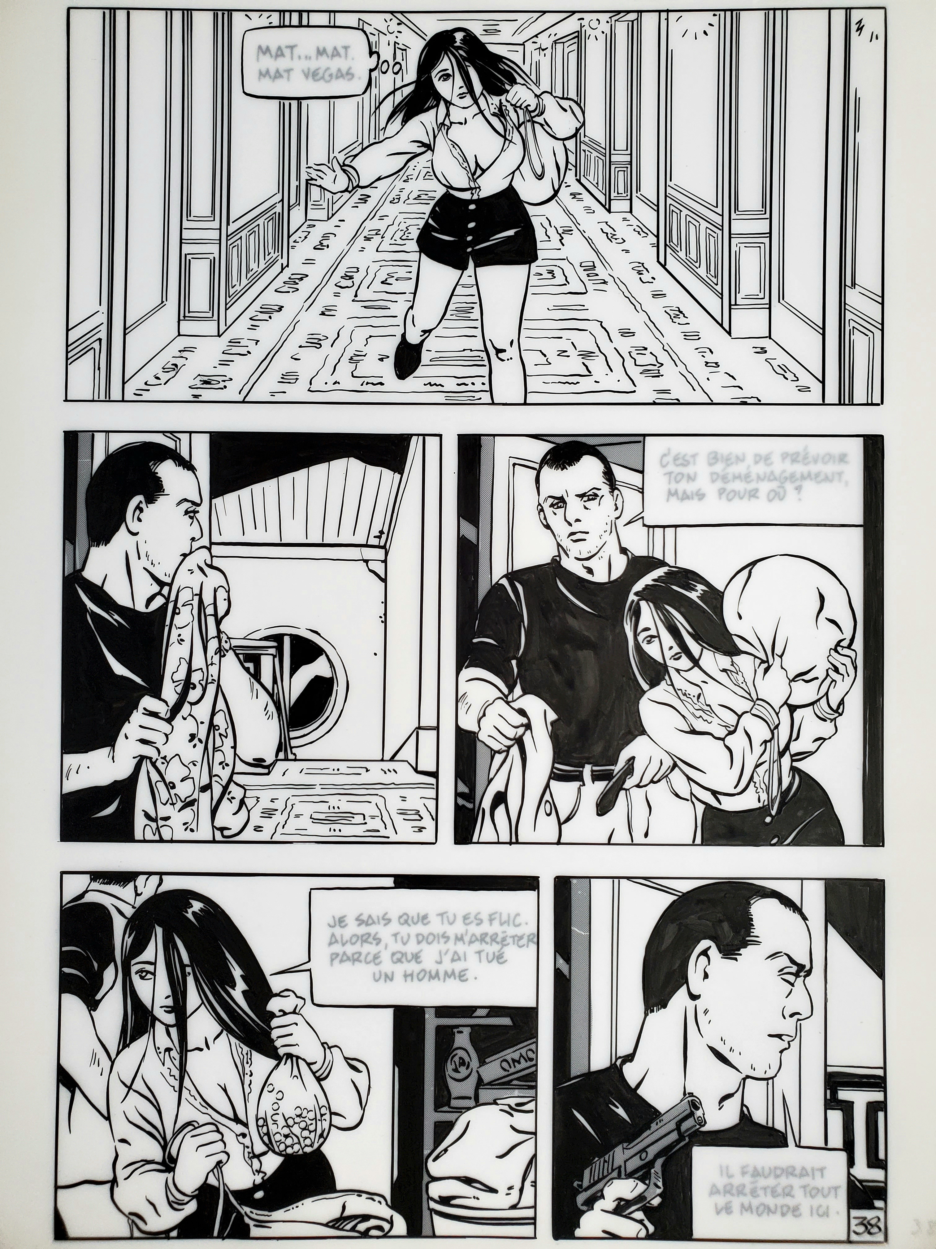 CARLOTTA par Alex Varenne - Planche originale