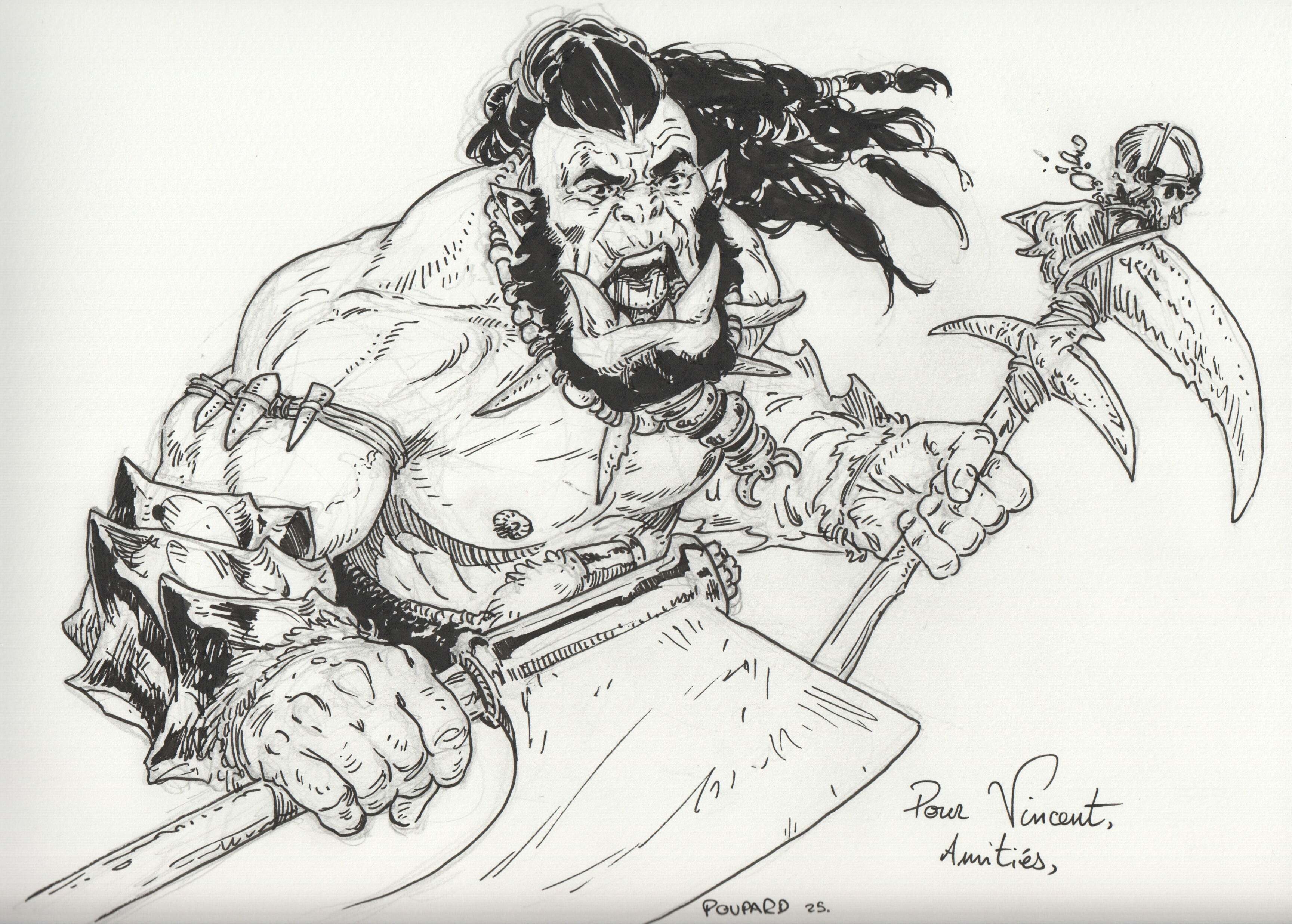 Orc par Jean-Charles Poupard - Dédicace