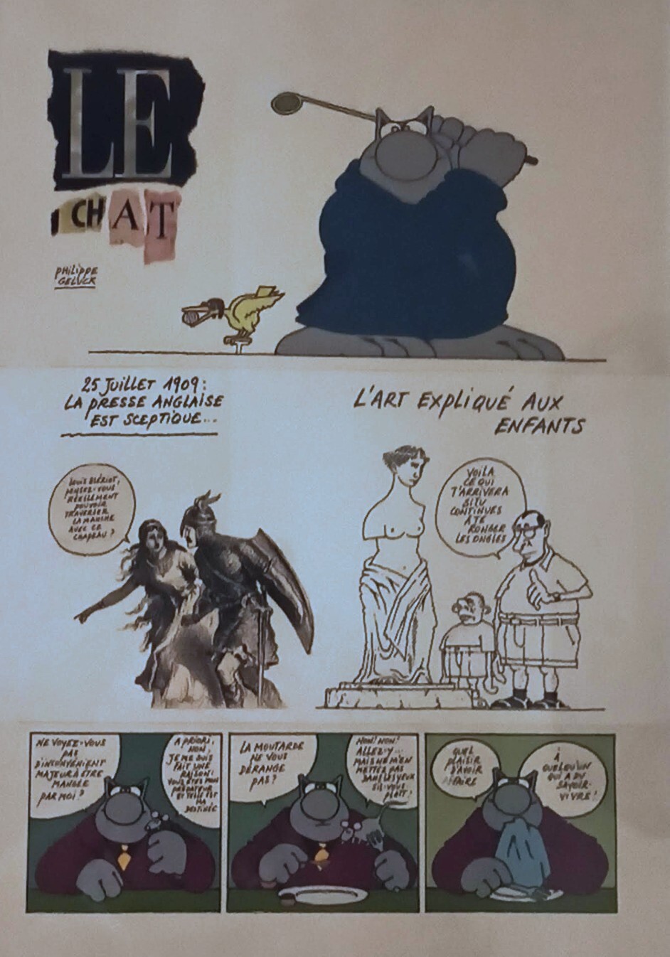 Le Chat par Philippe Geluck - Planche originale