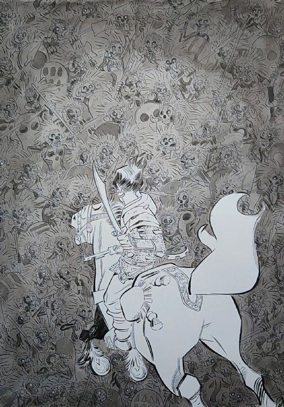 Conan par Pierre Alary - Illustration originale