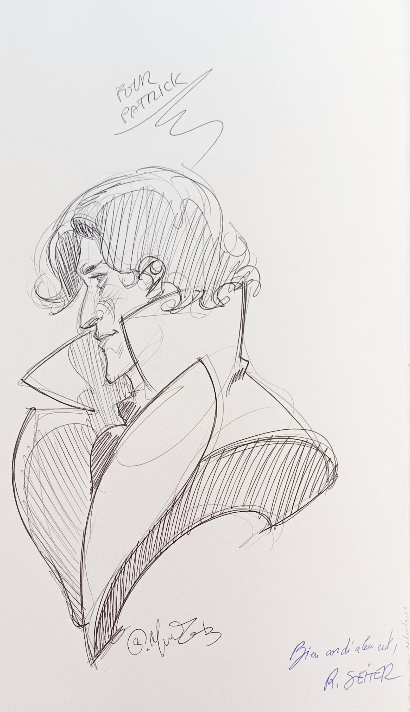 Sherlock Holmes par Giuseppe Manunta - Dédicace