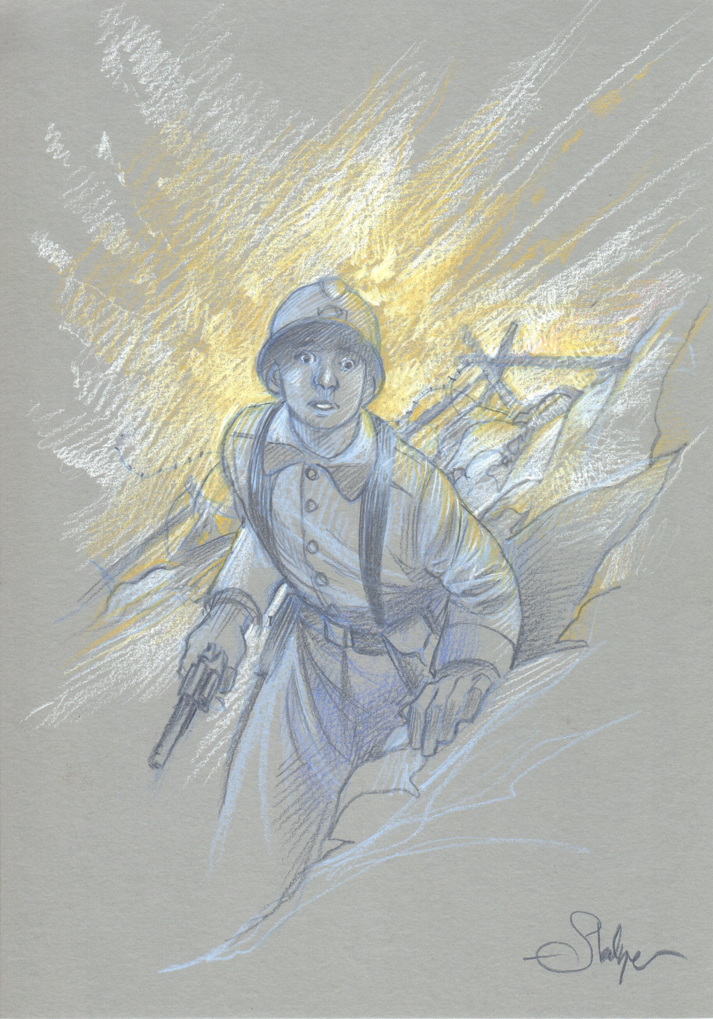 Explosion par Éric Stalner - Illustration originale