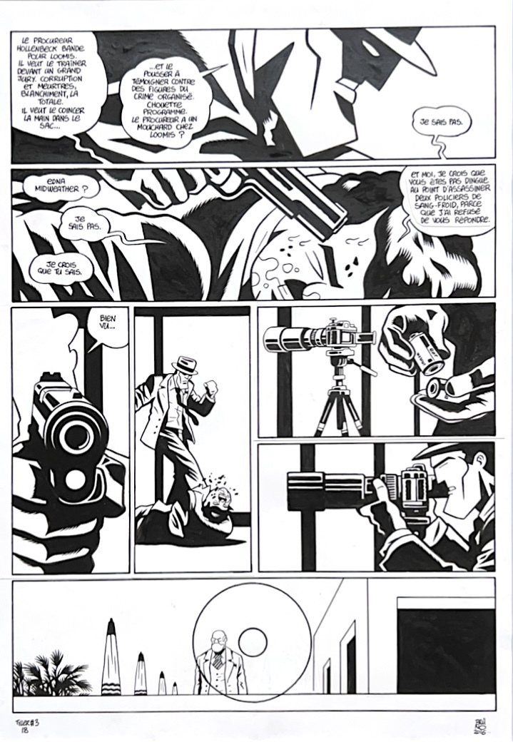 En vente - Brüno, Tyler Cross, Miami - Planche 18 - Planche originale