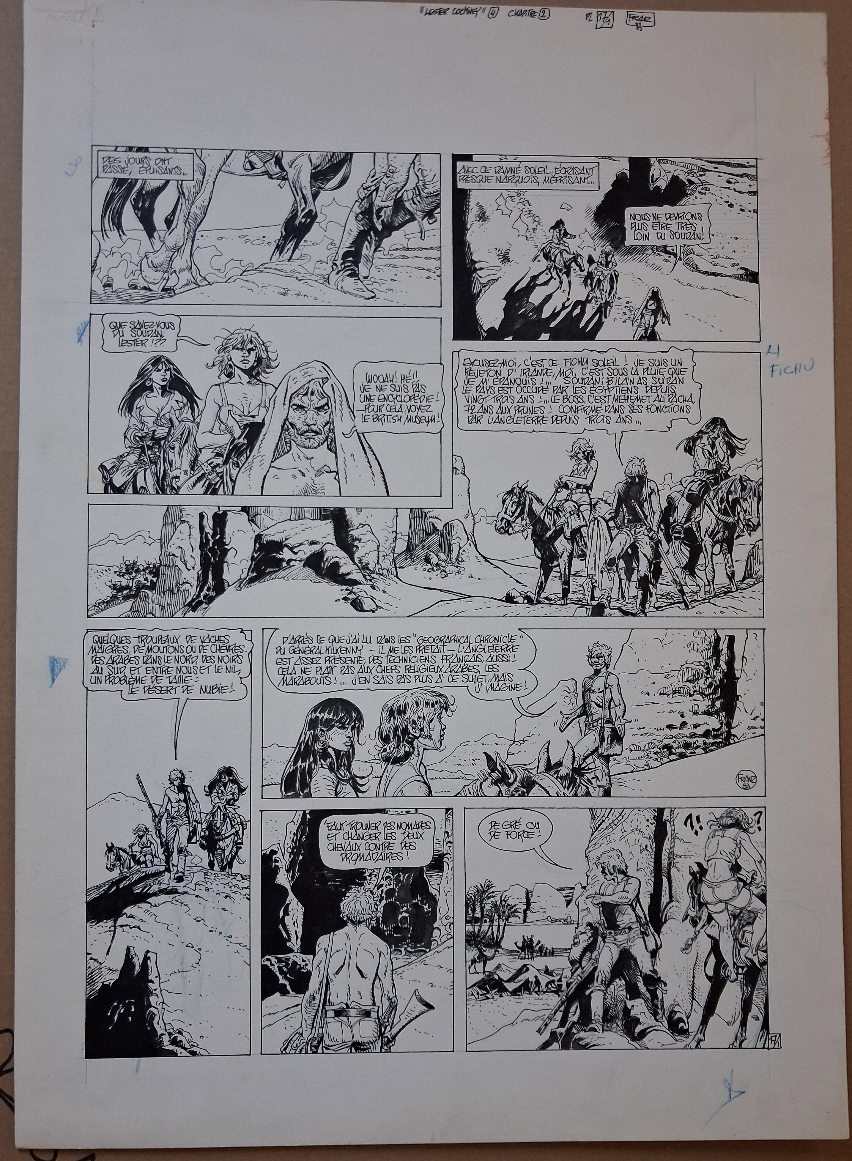 Franz, Lester Cockney - Je veux retourner à Pecs - Planche 17 - Planche originale