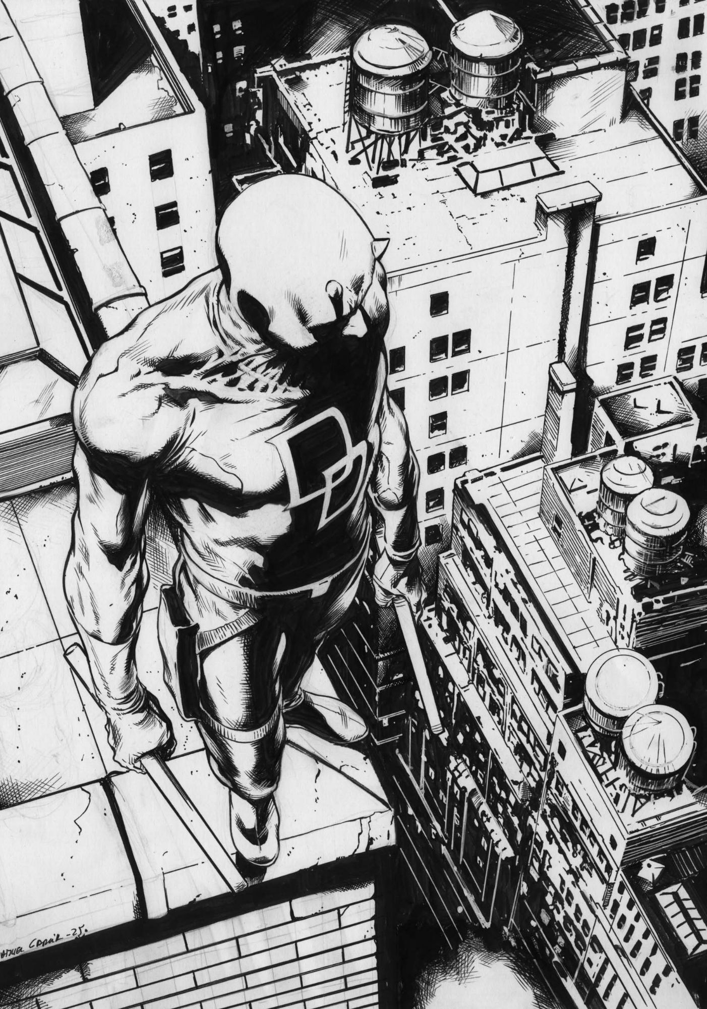 Manuel Garcia - Daredevil commission - Illustration originale