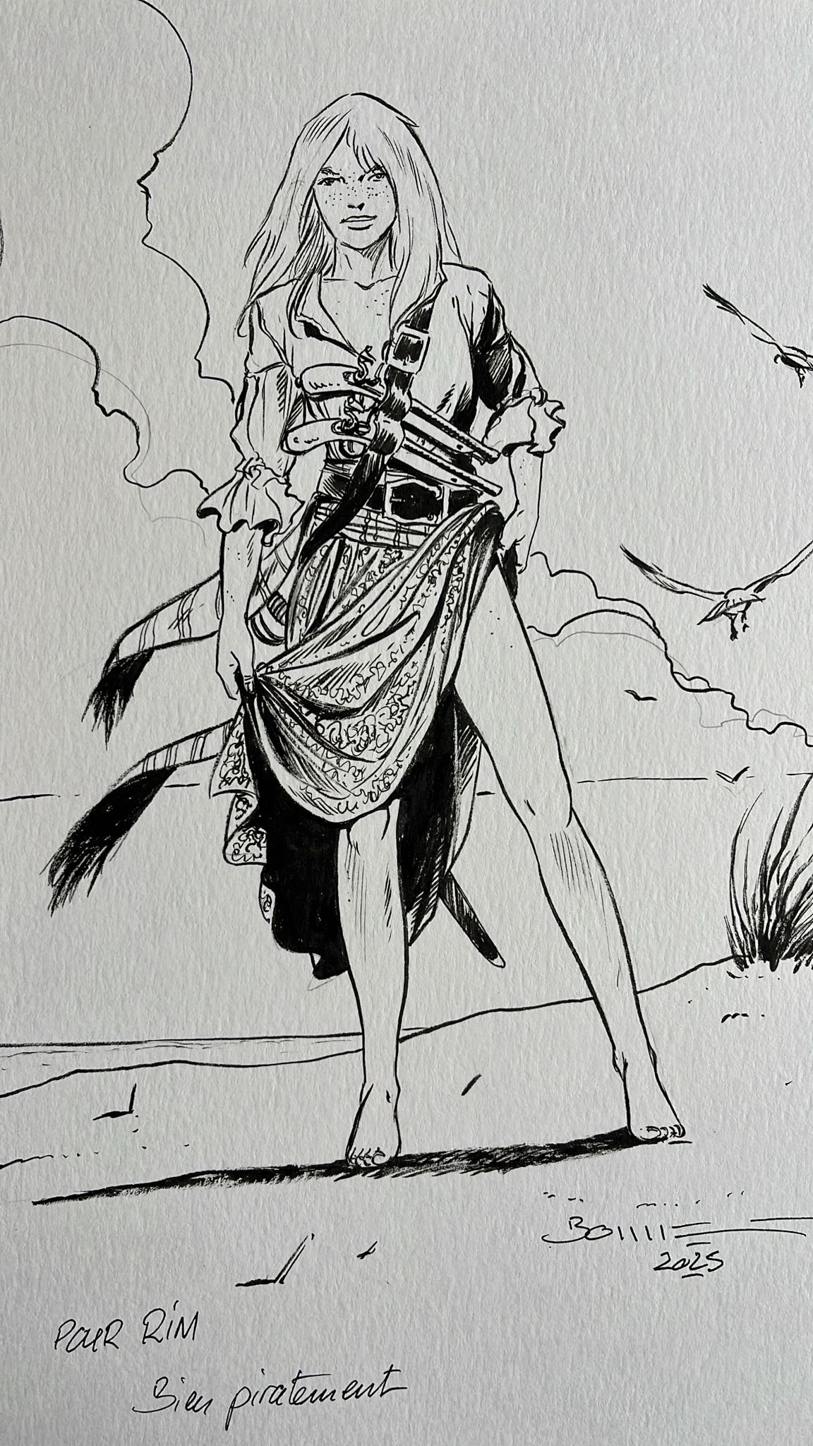 Commission de Franck Bonnet - Ann Bonny - Illustration originale