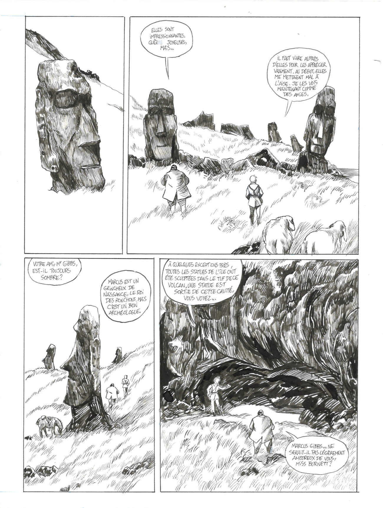 En vente - Thomas Gilbert - Caballero Bueno p. 67 - Planche originale