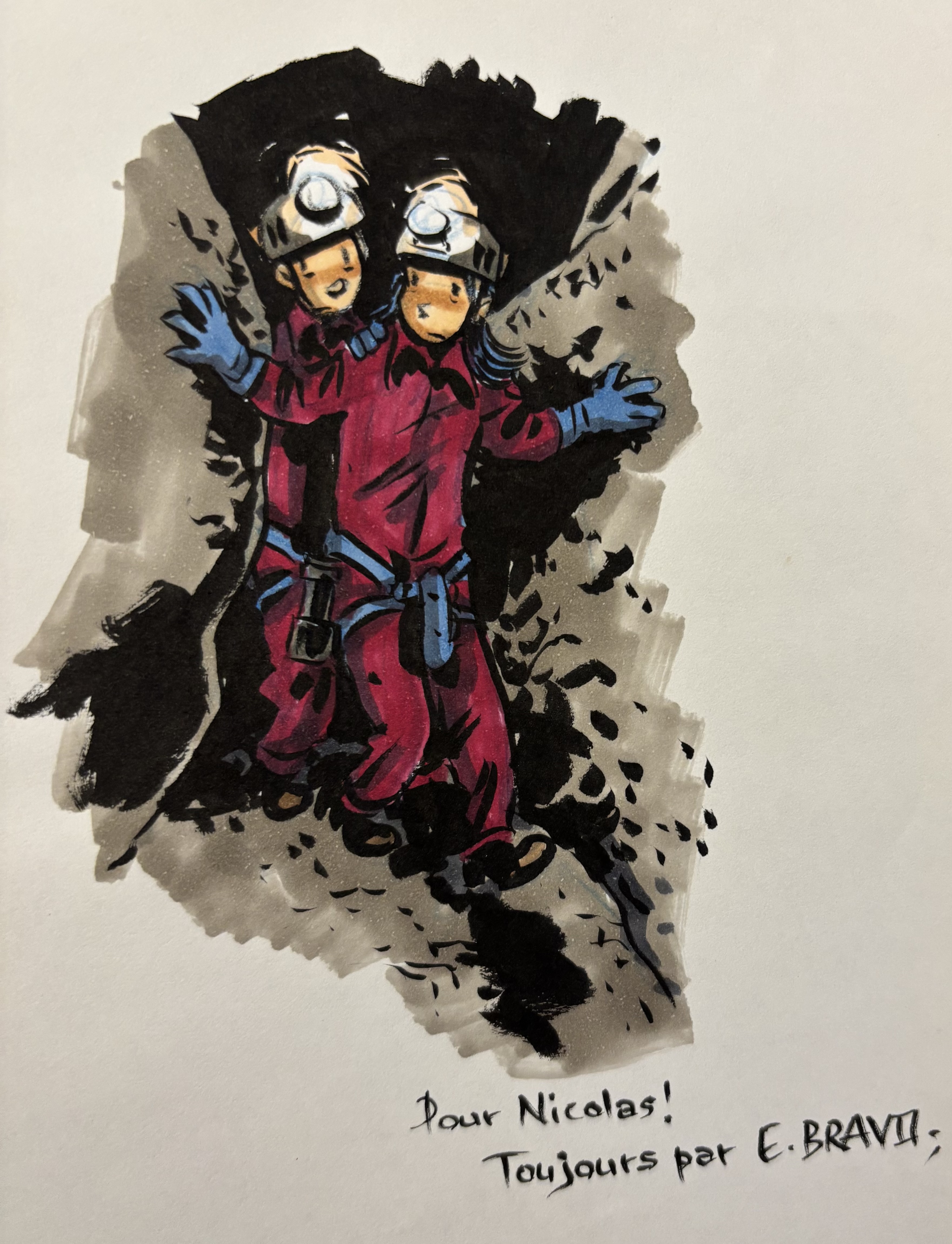 Dédicace d'Emile Bravo dans 'Une épatante aventure de Jules' - Dédicace