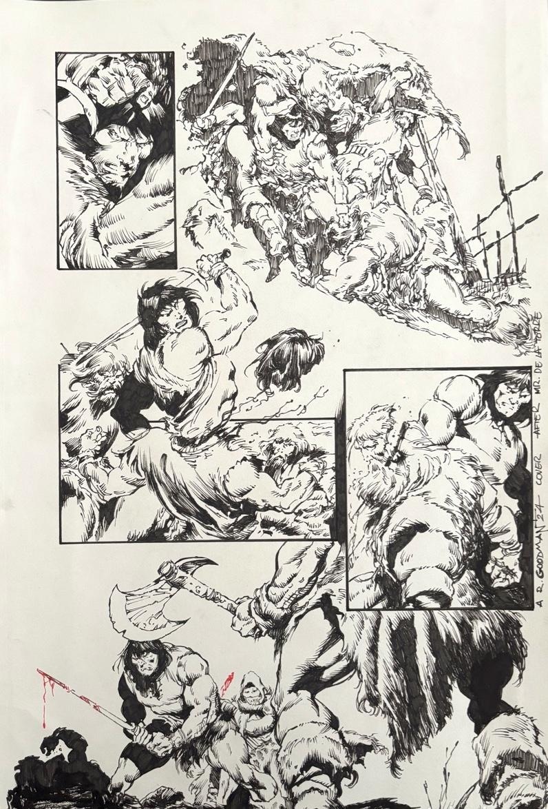 Conan le barbare par paul goodman - Planche originale