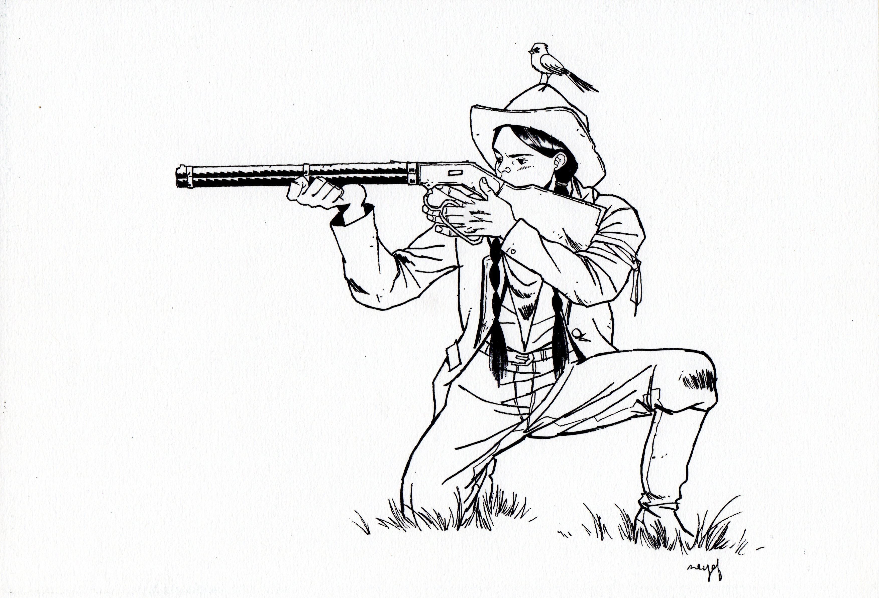 Hoka Hey par Neyef - Illustration originale