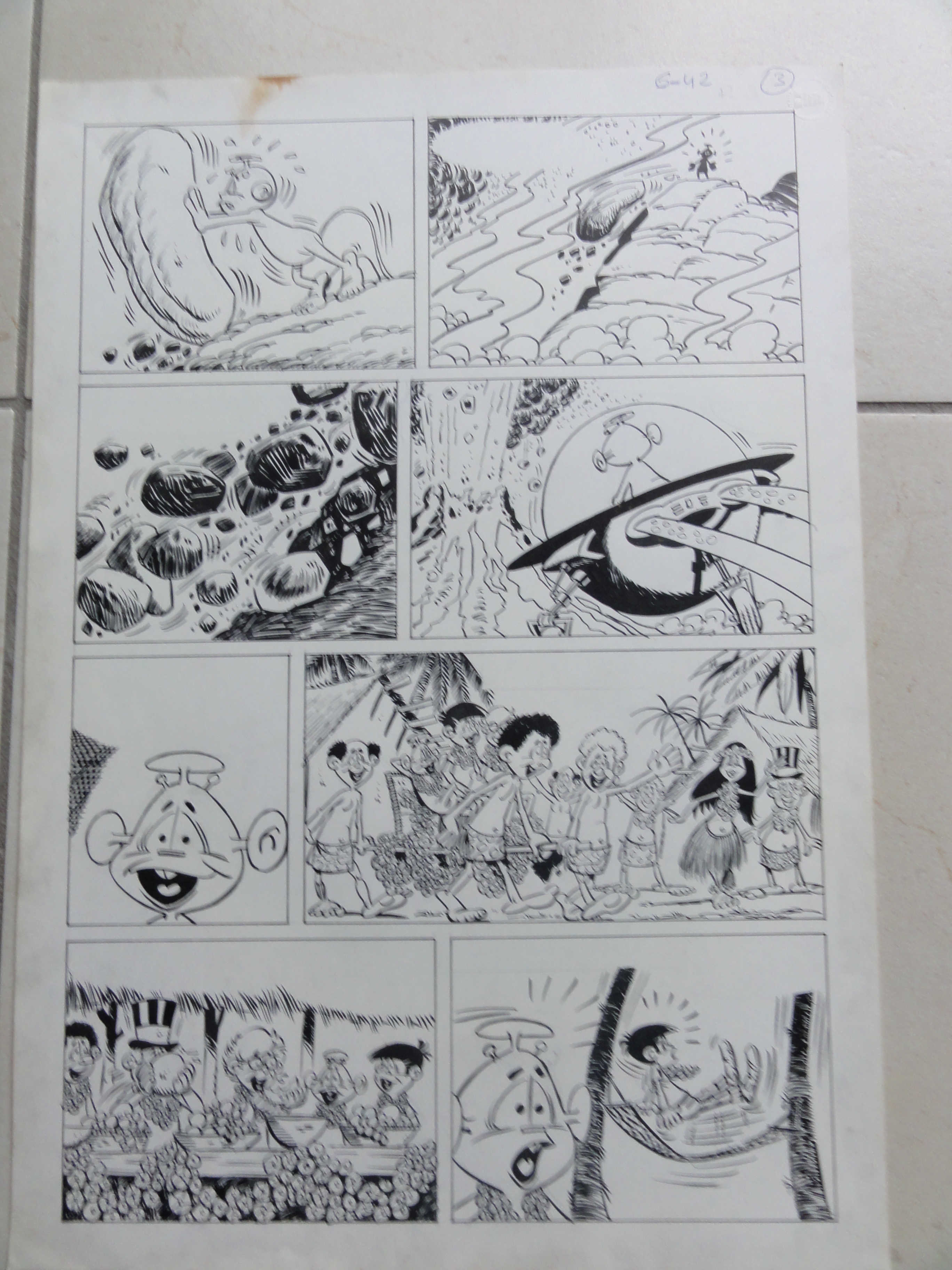 Alfonso Borillo, Kiko 2000 ,l'insaisissable - Planche originale