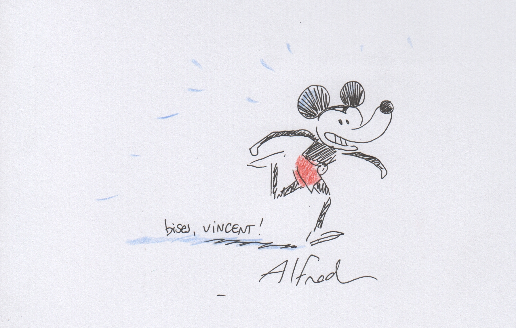 Mickey all stars par Alfred - Dédicace