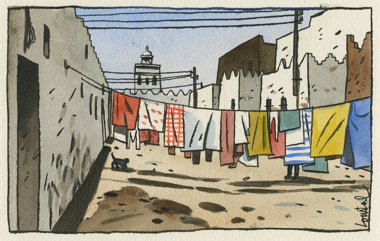 Loustal, Tito Topin, Dakhla, Maroc "Ou le linge courbe le fidèle qui se ...