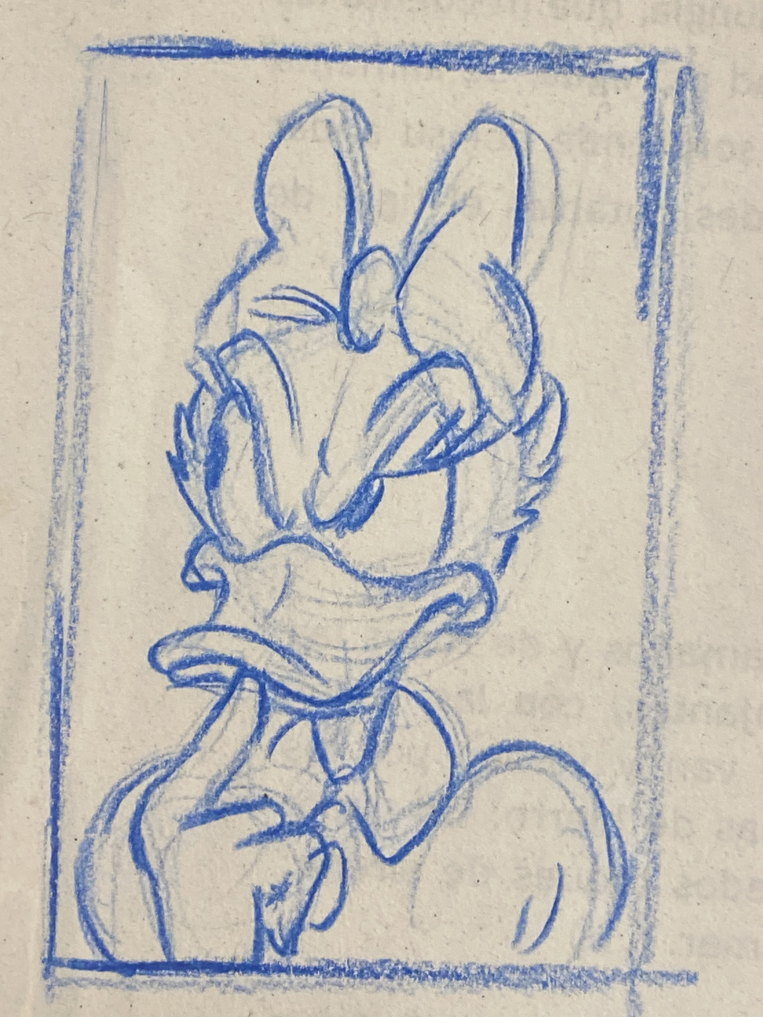 Sergio Garrido, Studios Walt Disney, dessin original technique, Daisy ...