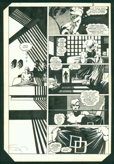 Frank Miller, Klaus Janson, Daredevil 180, page 9 (11) - Planche originale