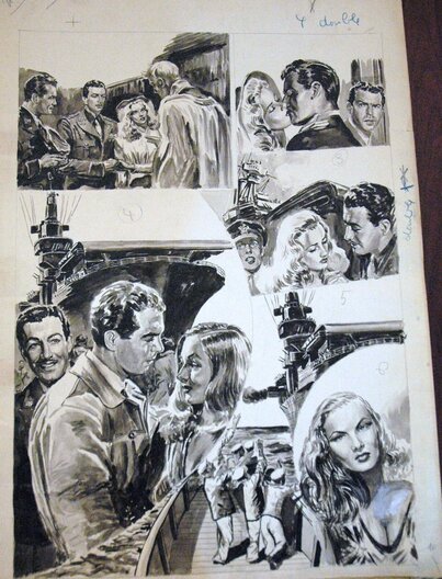 Naro Barbato, Planche pour le magazine "Rien que toi". - Planche originale