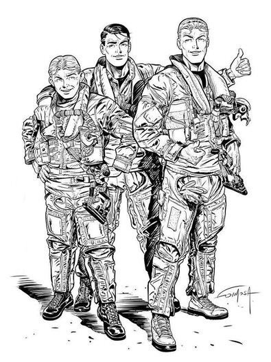 BUCK DANNY - LADY X par Gil Formosa - Planche originale