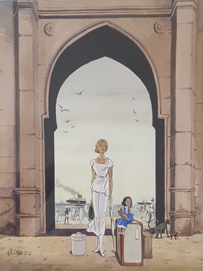 Charles JF - India dreams - Illustration originale