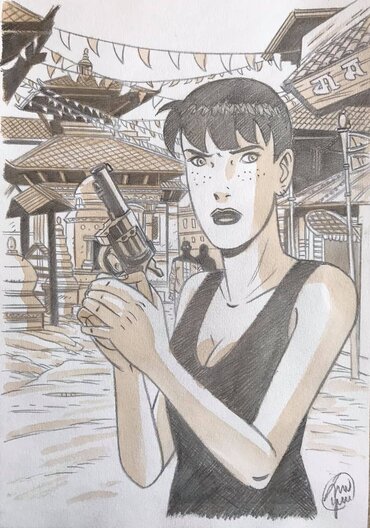 Caroline Baldwin par André Taymans - Illustration originale