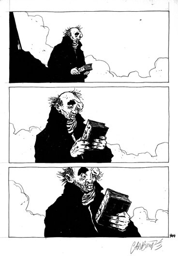 Tout seul par Christophe Chabouté - Planche originale