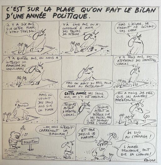 Planches et dessins originaux de Jean-Marc Reiser