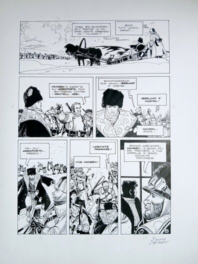 Planches et dessins originaux de Franco Saudelli