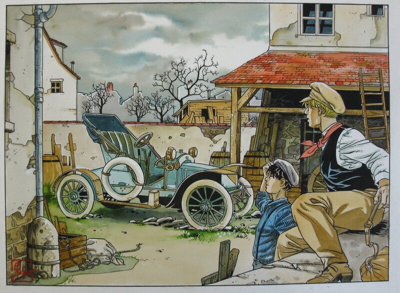 Ex-Libris original Fabien M par Éric Stalner - Illustration