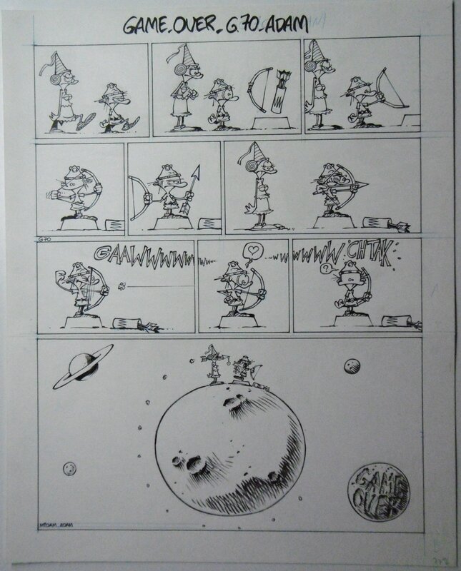 Game Over N° 70 par Midam, Adam - Planche originale