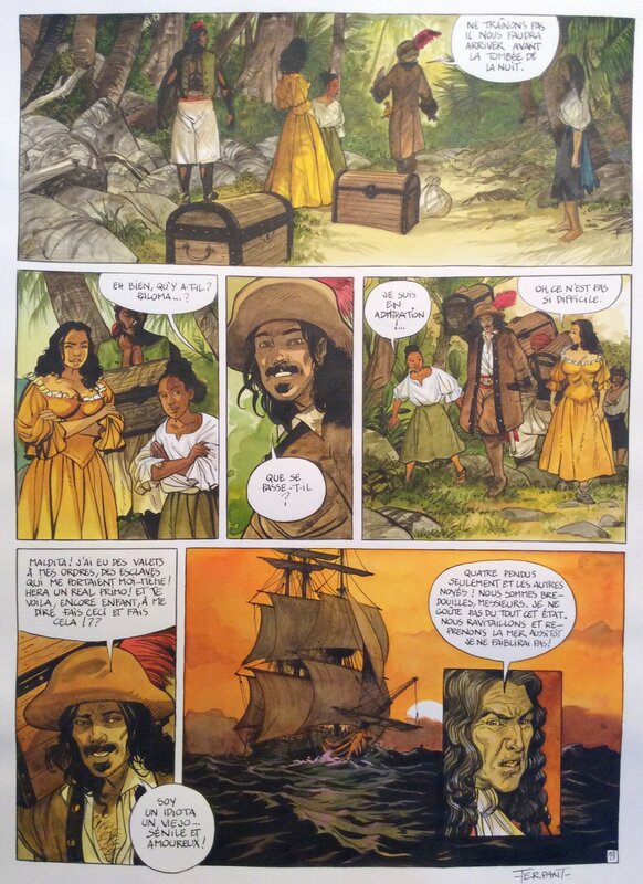 Pirates par Jacques Terpant, Philippe Bonifay - Planche originale