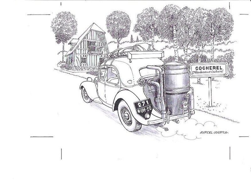 La Traction Avant, l'Universelle ! par Marcel Uderzo - Planche originale