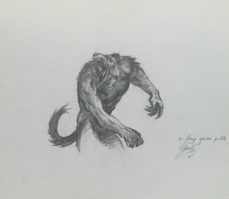 Lycanthrope par Gwendal Lemercier - Illustration originale