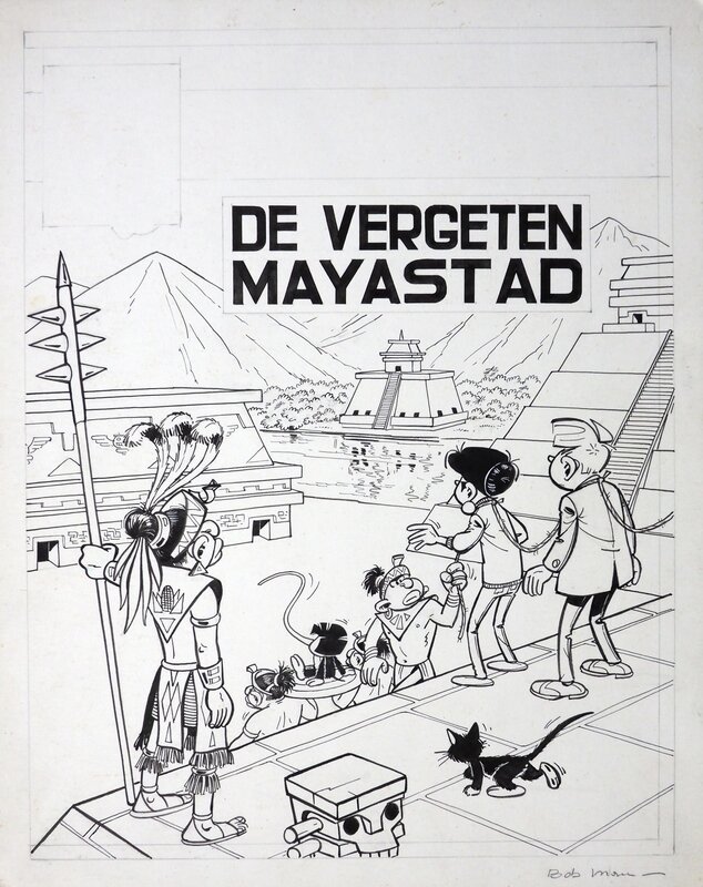Bob Mau, De vergeten mayastad - Couverture originale