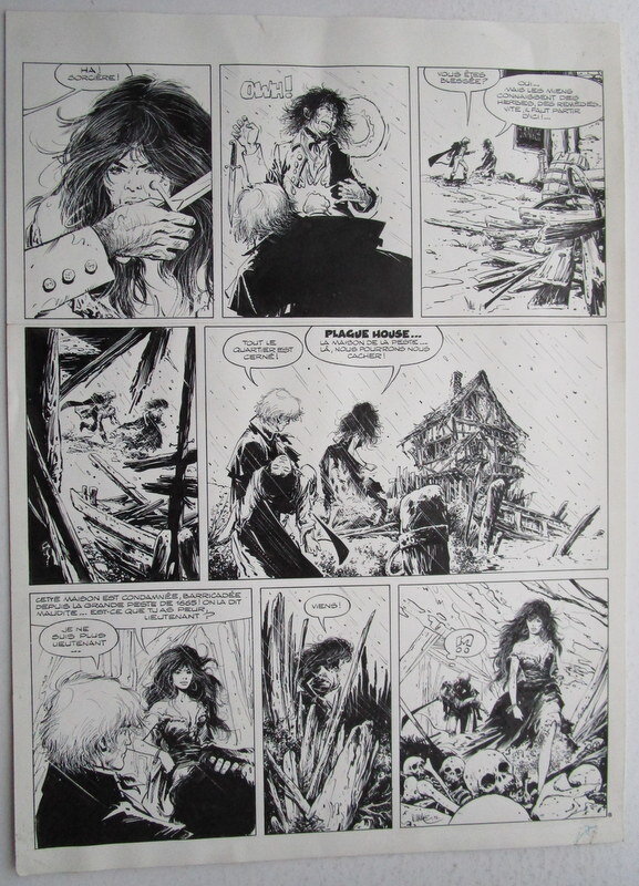 William Vance, Planche Bruce J. Hawker - Press Gang - Planche originale