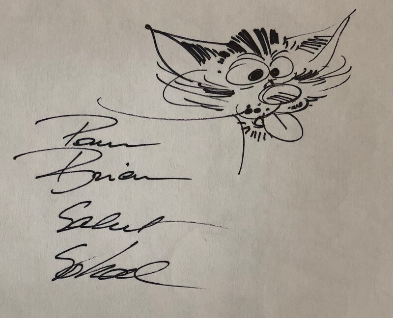 Dédicace de Sokal pour Canardo - Dédicace