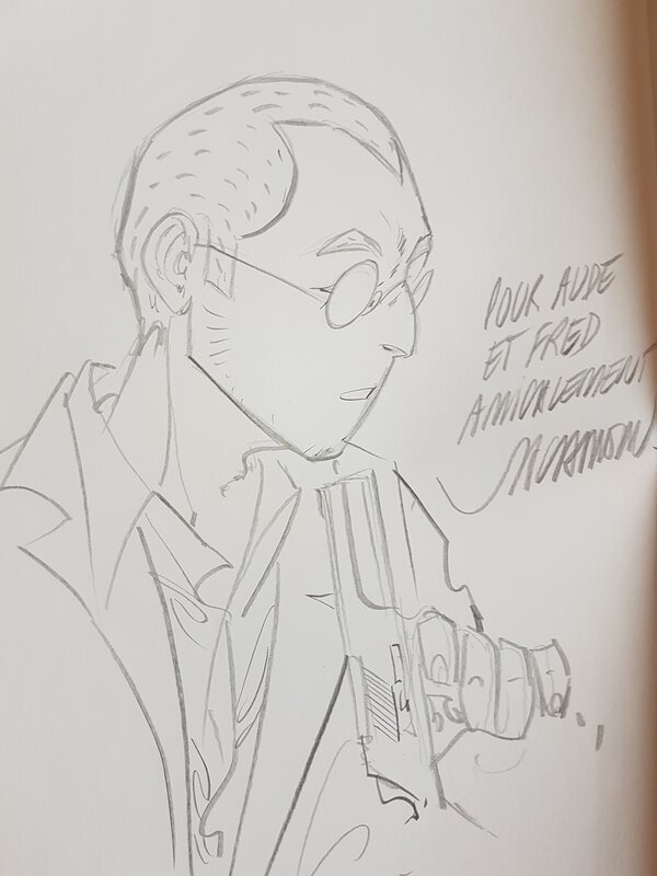 Dédicace de Jacamon dans le tueur tome 11 - Dédicace