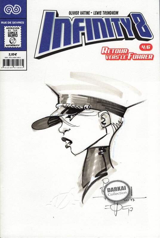 Olivier Vatine, Infinity 8 - n°4/6 - Blank cover - Dédicace