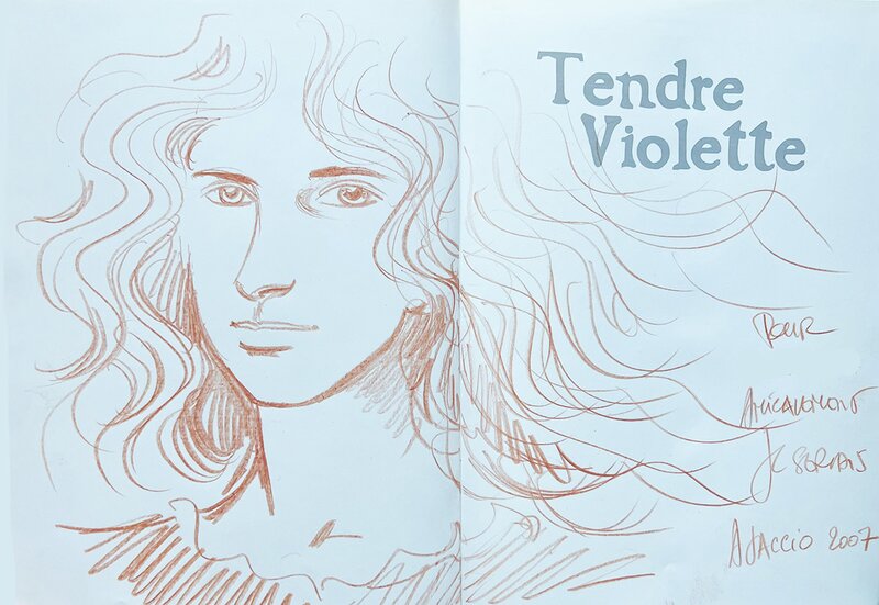 Jean-Claude Servais, Tendre violette (tome 6) - Dédicace
