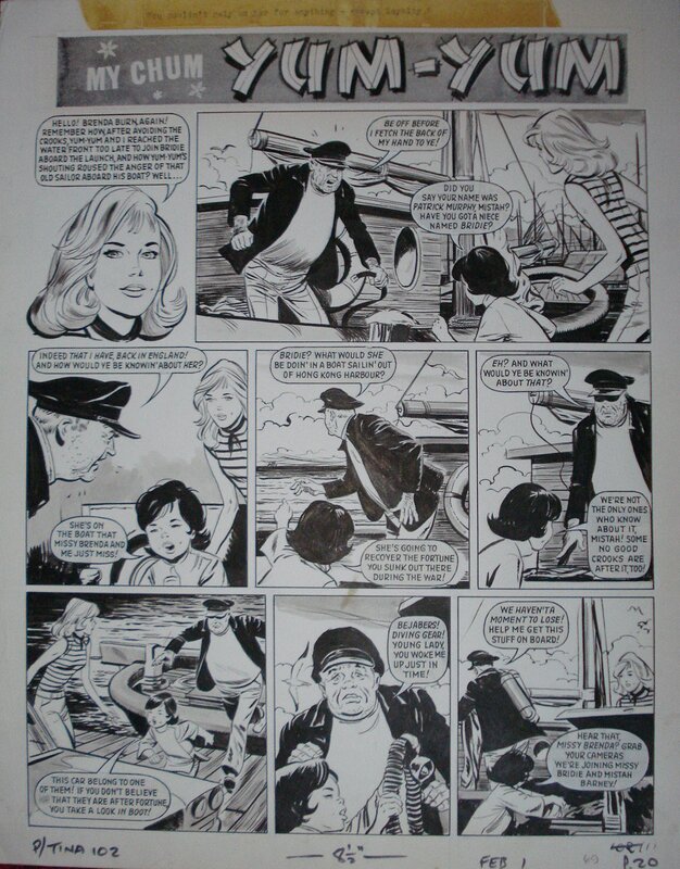 My Chum Yum Yum par Jean Sidobre - Planche originale