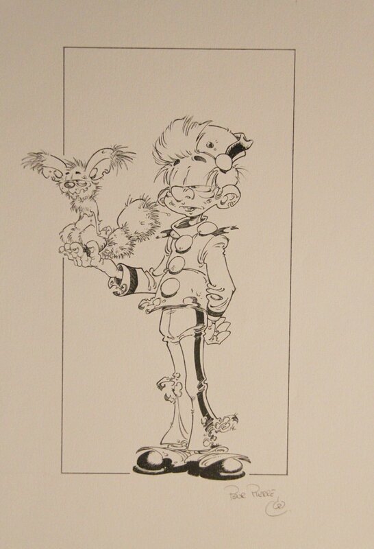 Spirou et Spip par Grégory Lange - Illustration originale