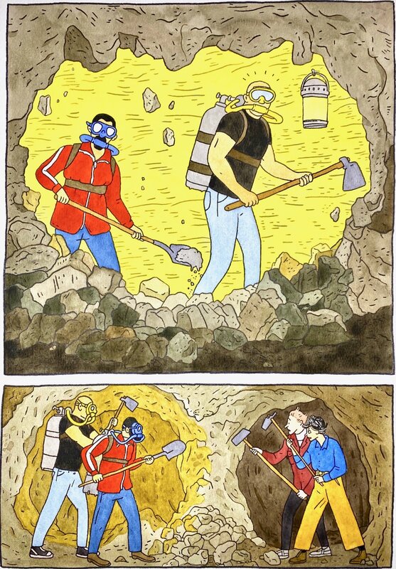 En vente - Tunnels, Page #124 par Rutu Modan - Planche originale