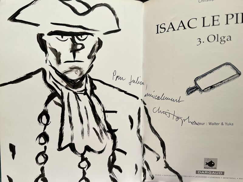 Isaac le Pirate par Christophe Blain - Dédicace